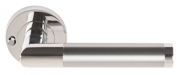 Athena Lever On Round Rose Privacy - PCP/SCP Door Furniture from A Wood ...