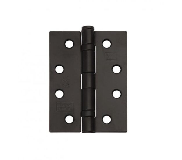 Dale 4" Matt Black Fire Door Butt Hinges | A Wood Idea