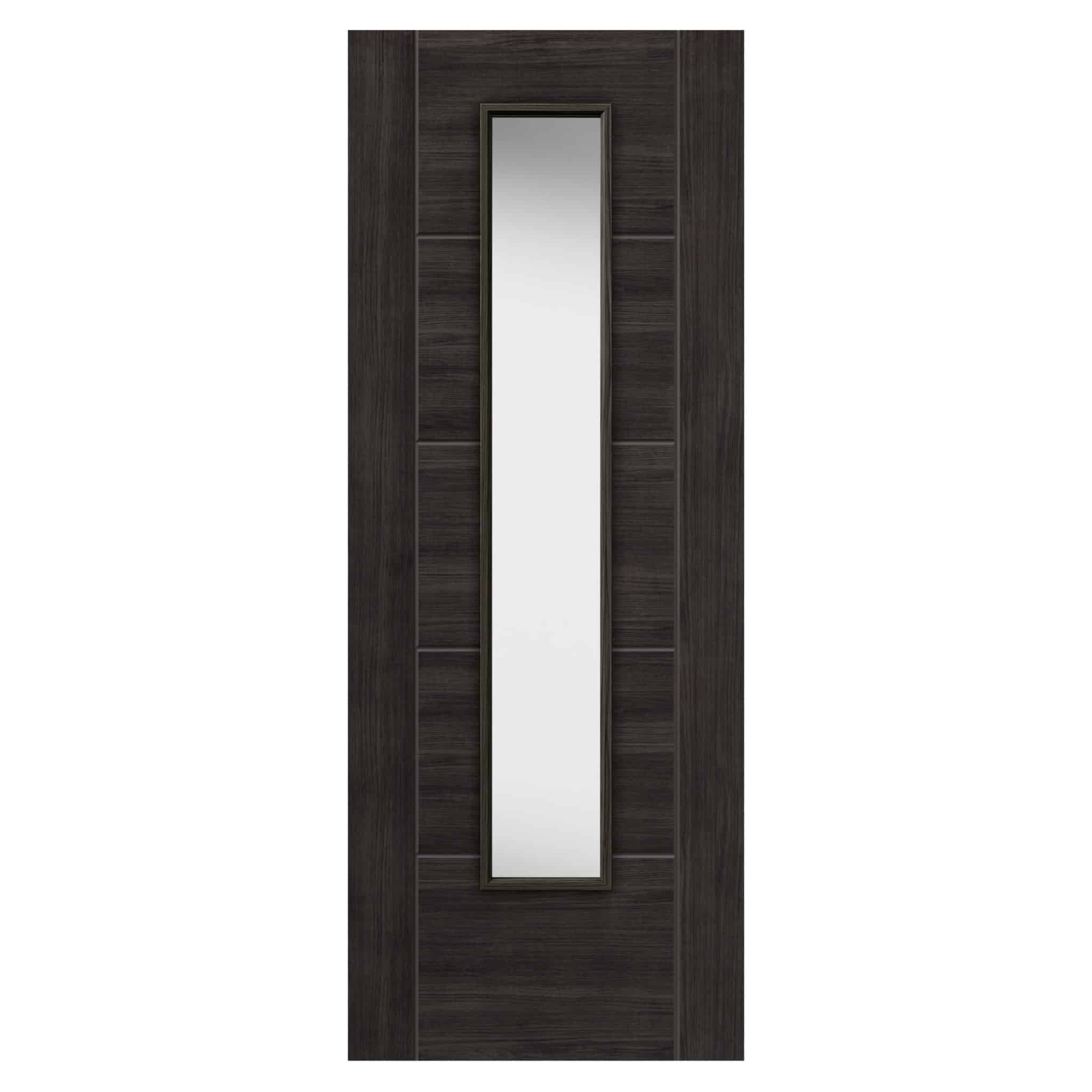 Tigris Dark Grey Glazed Laminate Internal Door | A Wood Idea