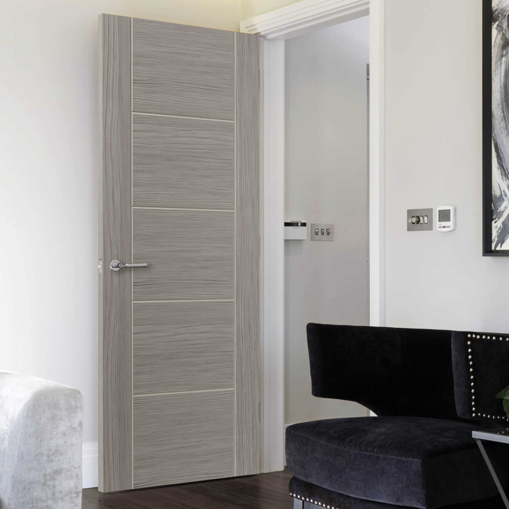 Tigris Light Grey Laminate Internal Door | A Wood Idea