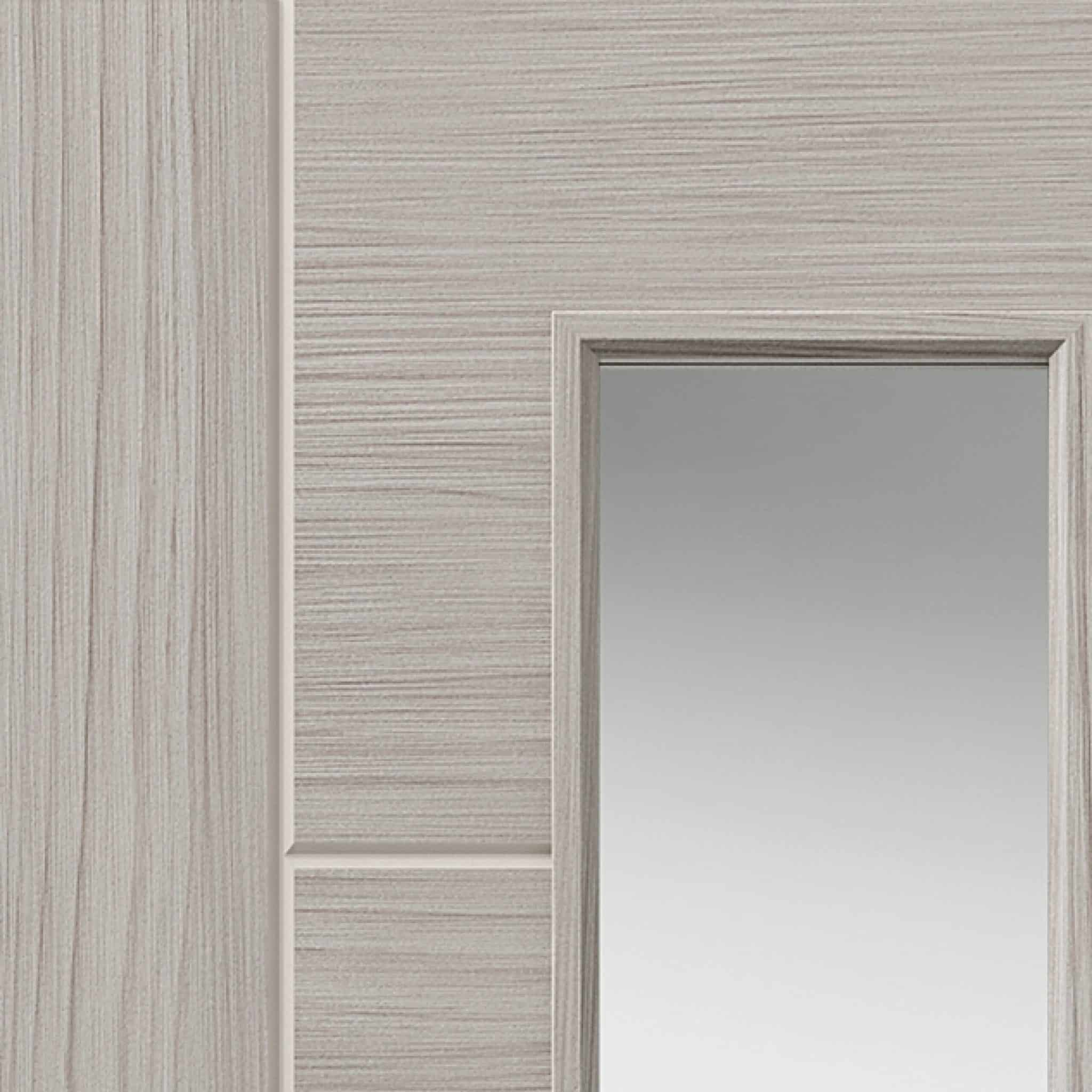 Tigris Light Grey Glazed Laminate Internal Door | A Wood Idea